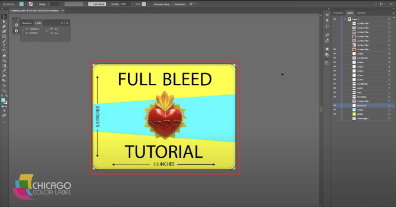 What is Full Bleed Printing? | Chicago Color Label